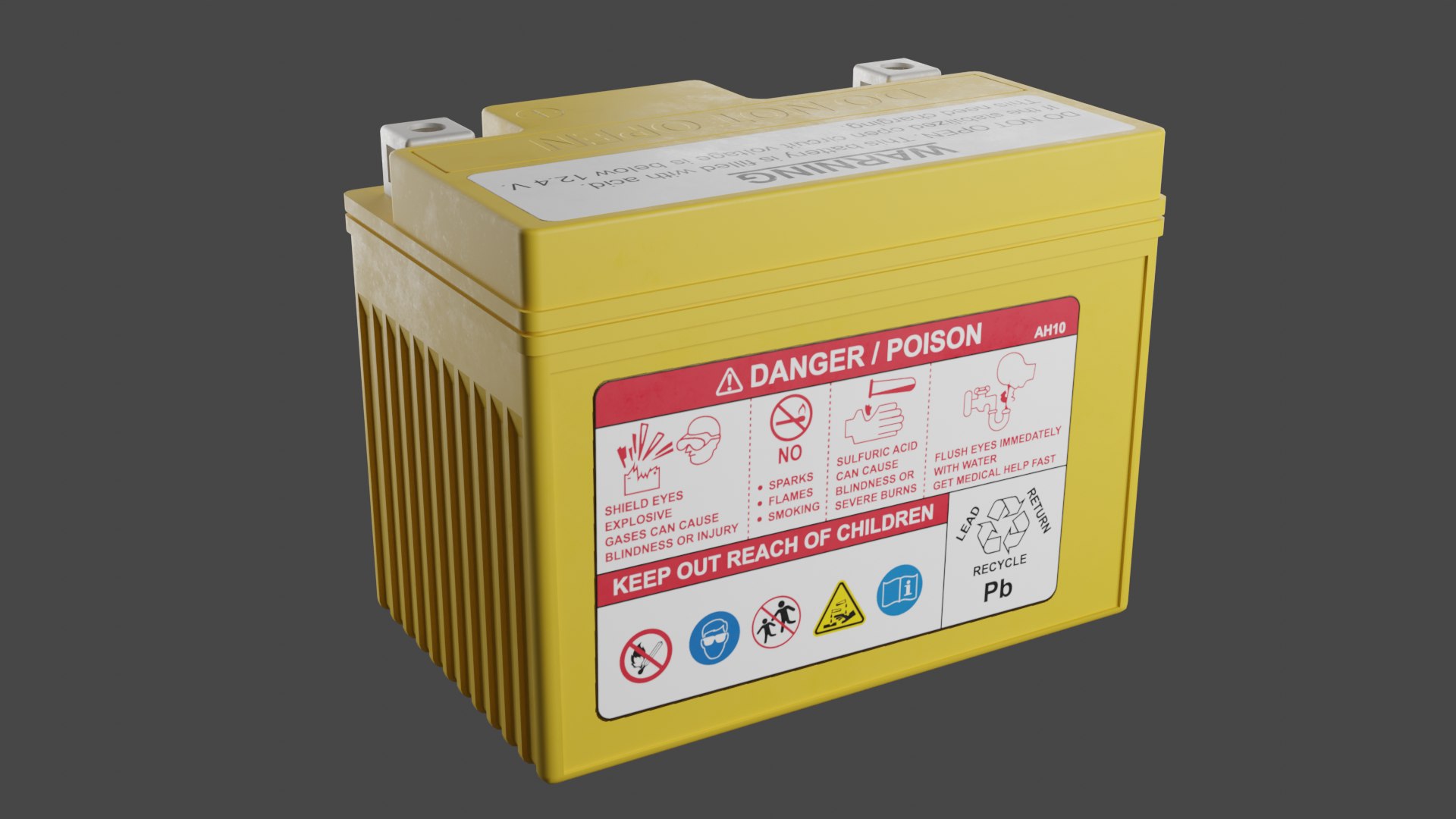 Motorcycle Battery 3D Model - TurboSquid 2324240