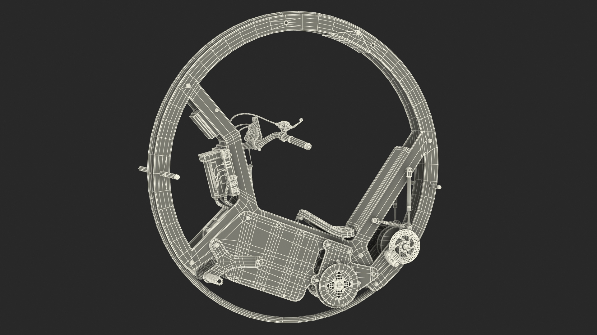 Monowheel Motorcycle 3D - TurboSquid 1848964