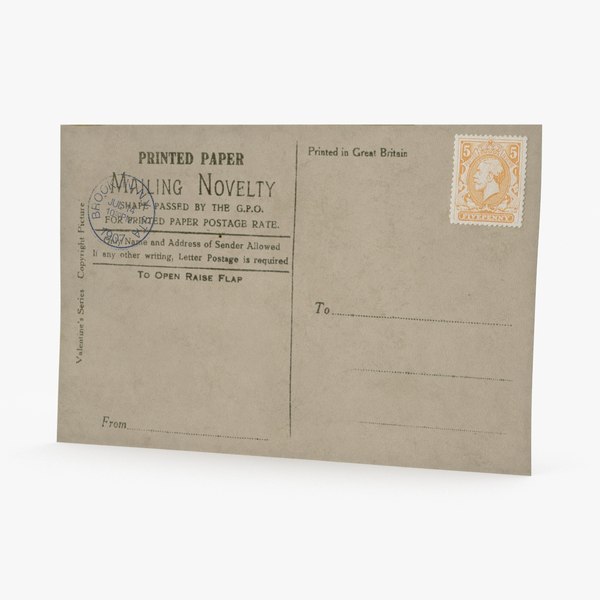 Postcard 3D Models for Download | TurboSquid