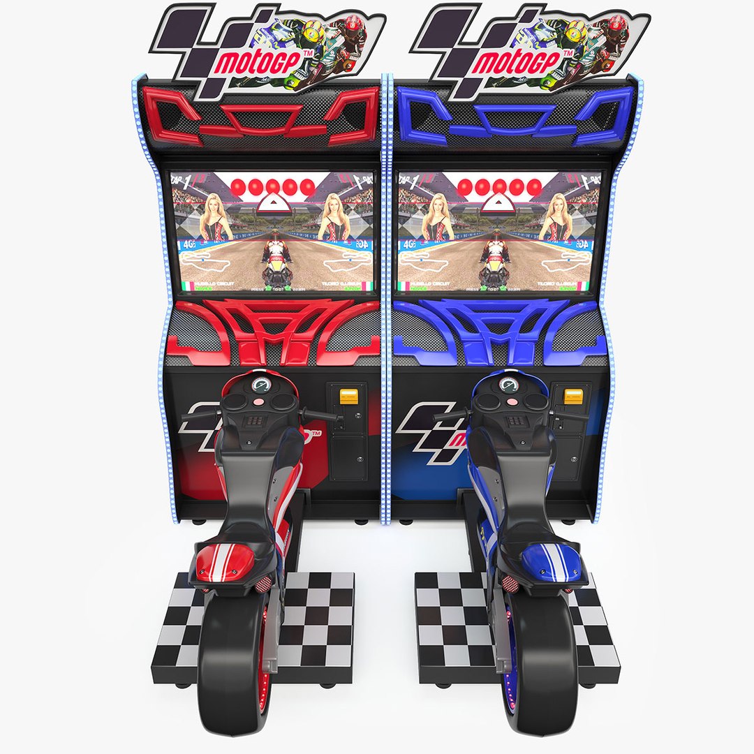 3D moto arcade machine - TurboSquid 1209588