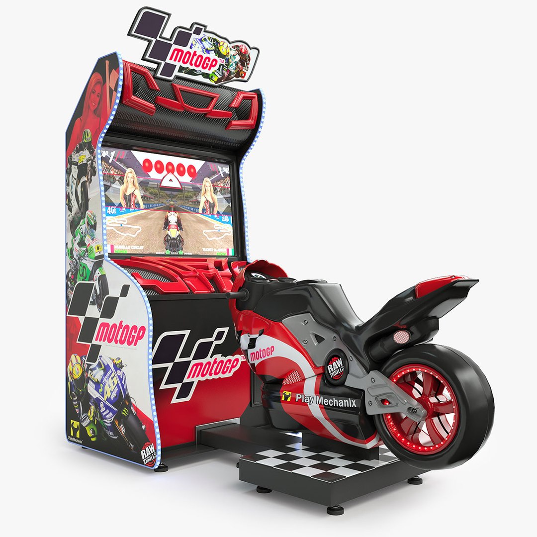 3D moto arcade machine - TurboSquid 1209588