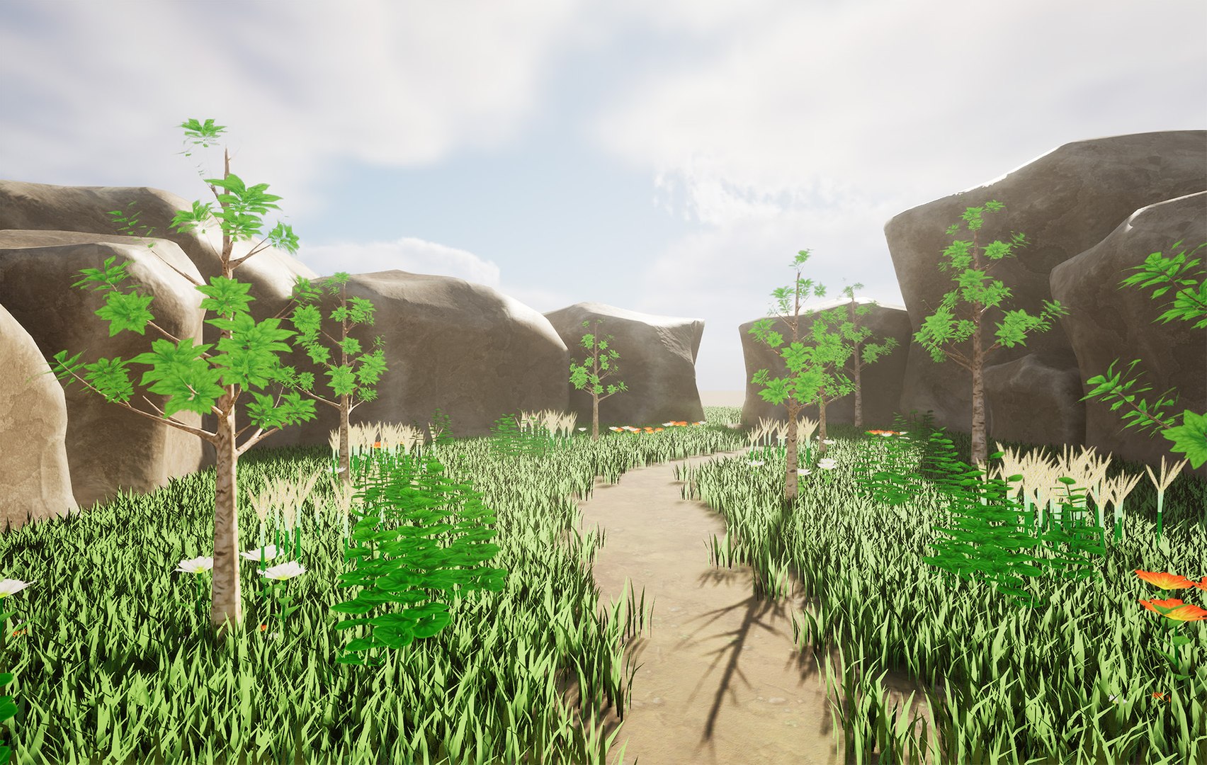 Free Cartoonish Low Poly Game Environment Scenes 3D - TurboSquid 2143975