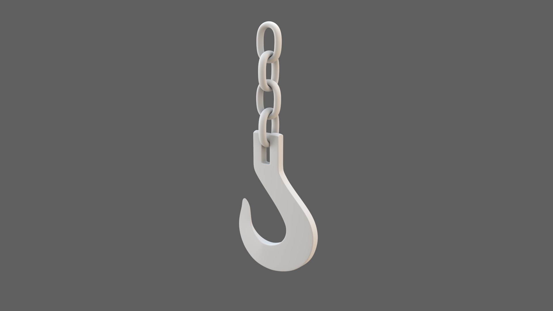 3D White Hook - TurboSquid 2343652