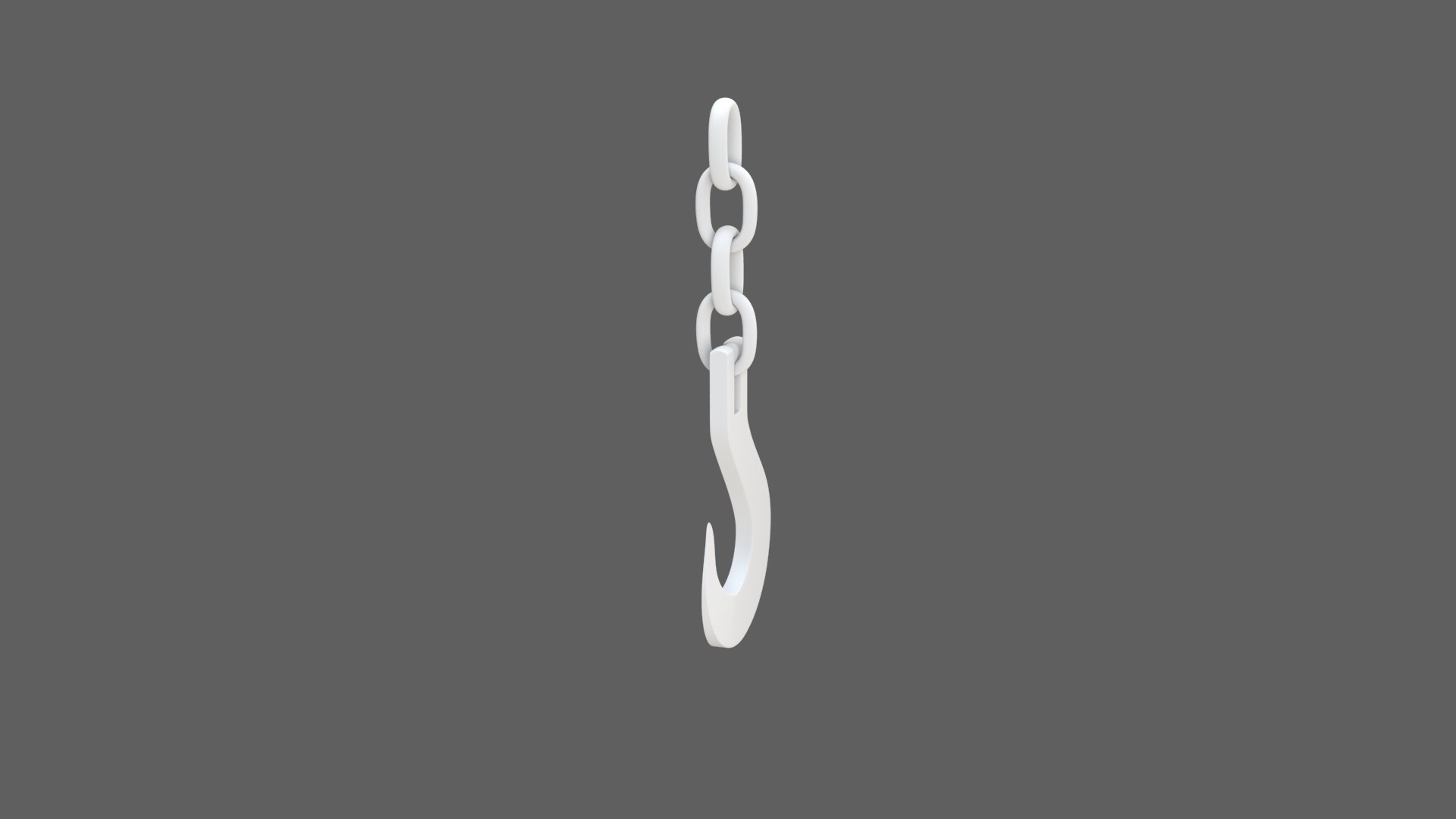 3D White Hook - TurboSquid 2343652