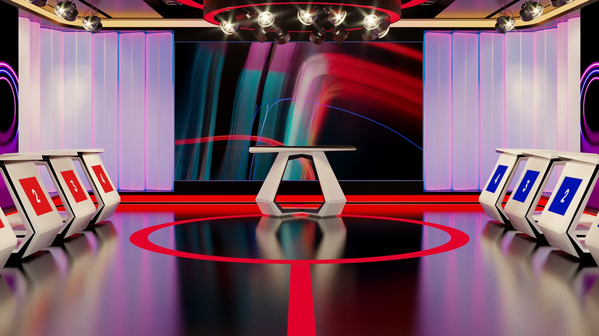 3D Virtual Game Show Set Design VR AR Low-poly - TurboSquid 2101145