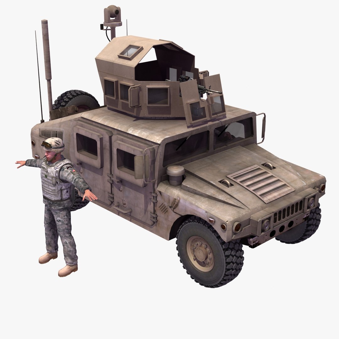 3d Model M1151 Hmmwv