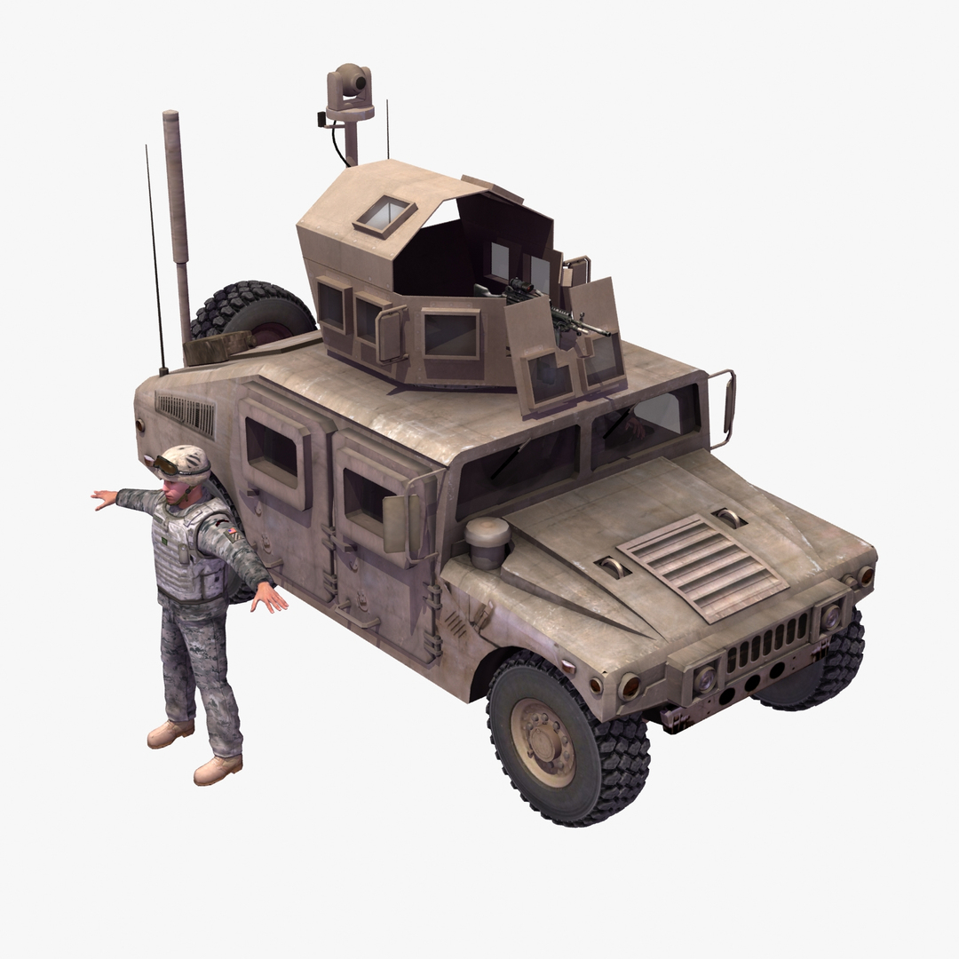 3d Model M1151 Hmmwv