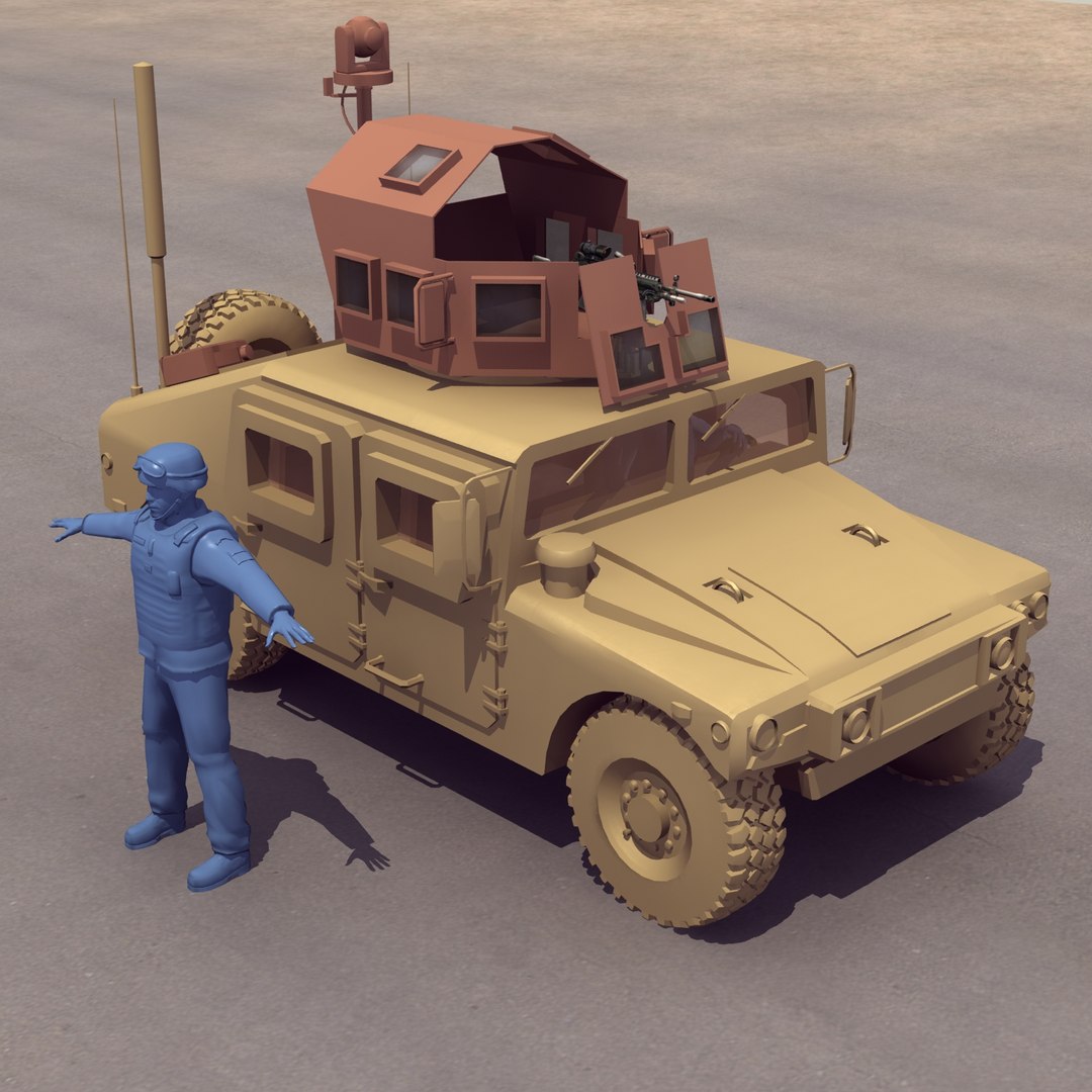 3d Model M1151 Hmmwv