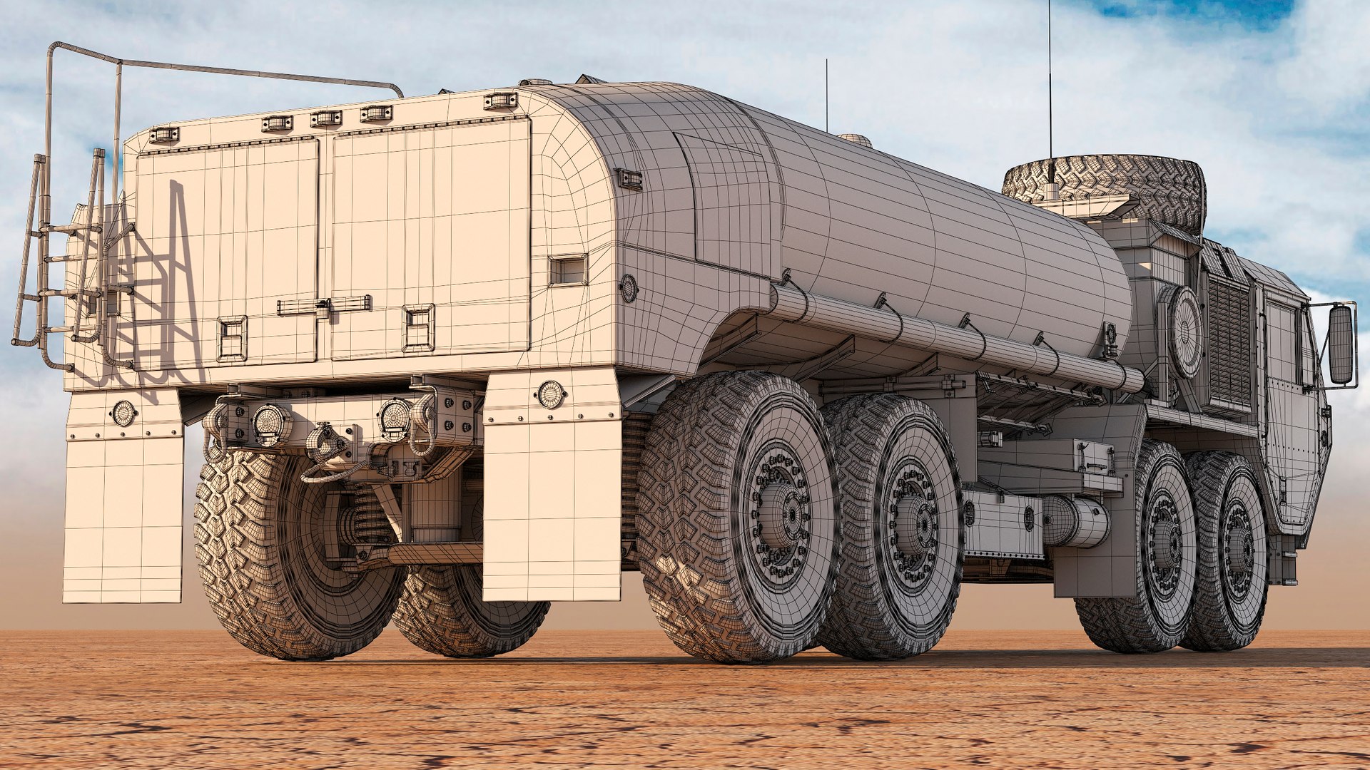 HEMTT Fuel Tanker UVW Only Model - TurboSquid 2380051