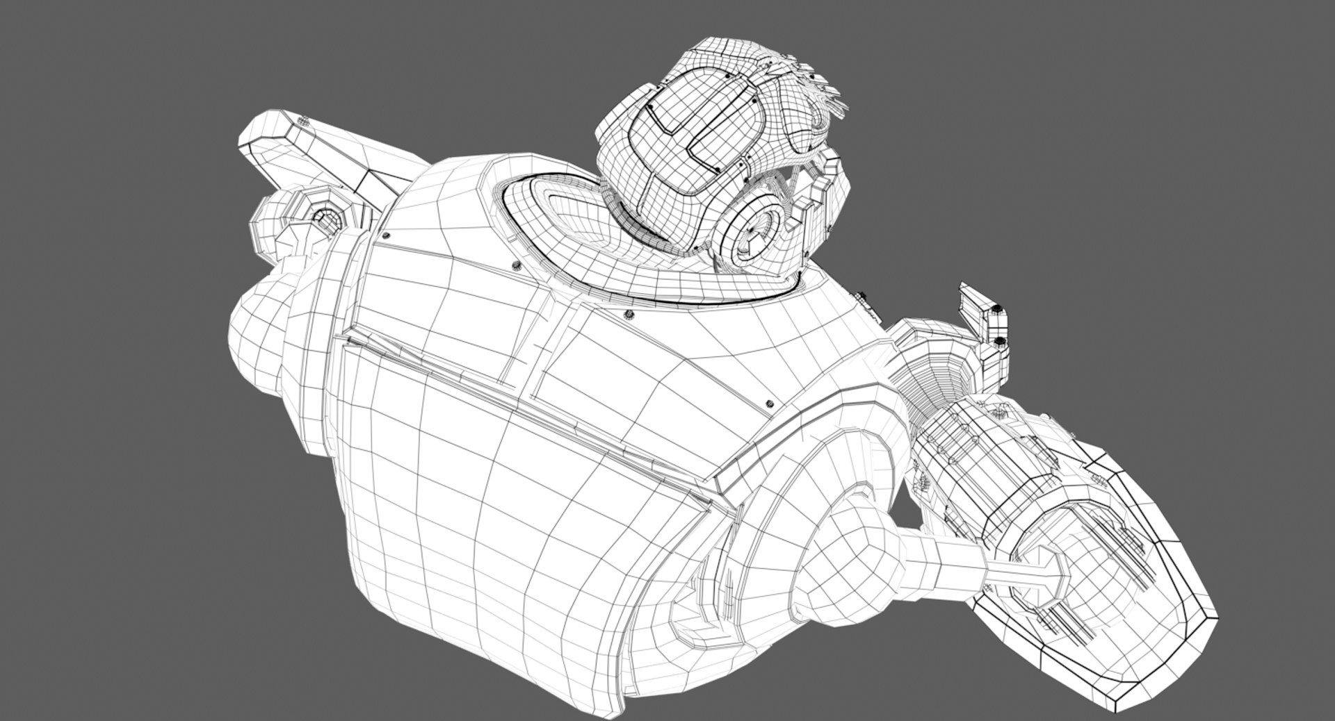 Big robot torso 3D model - TurboSquid 1214054