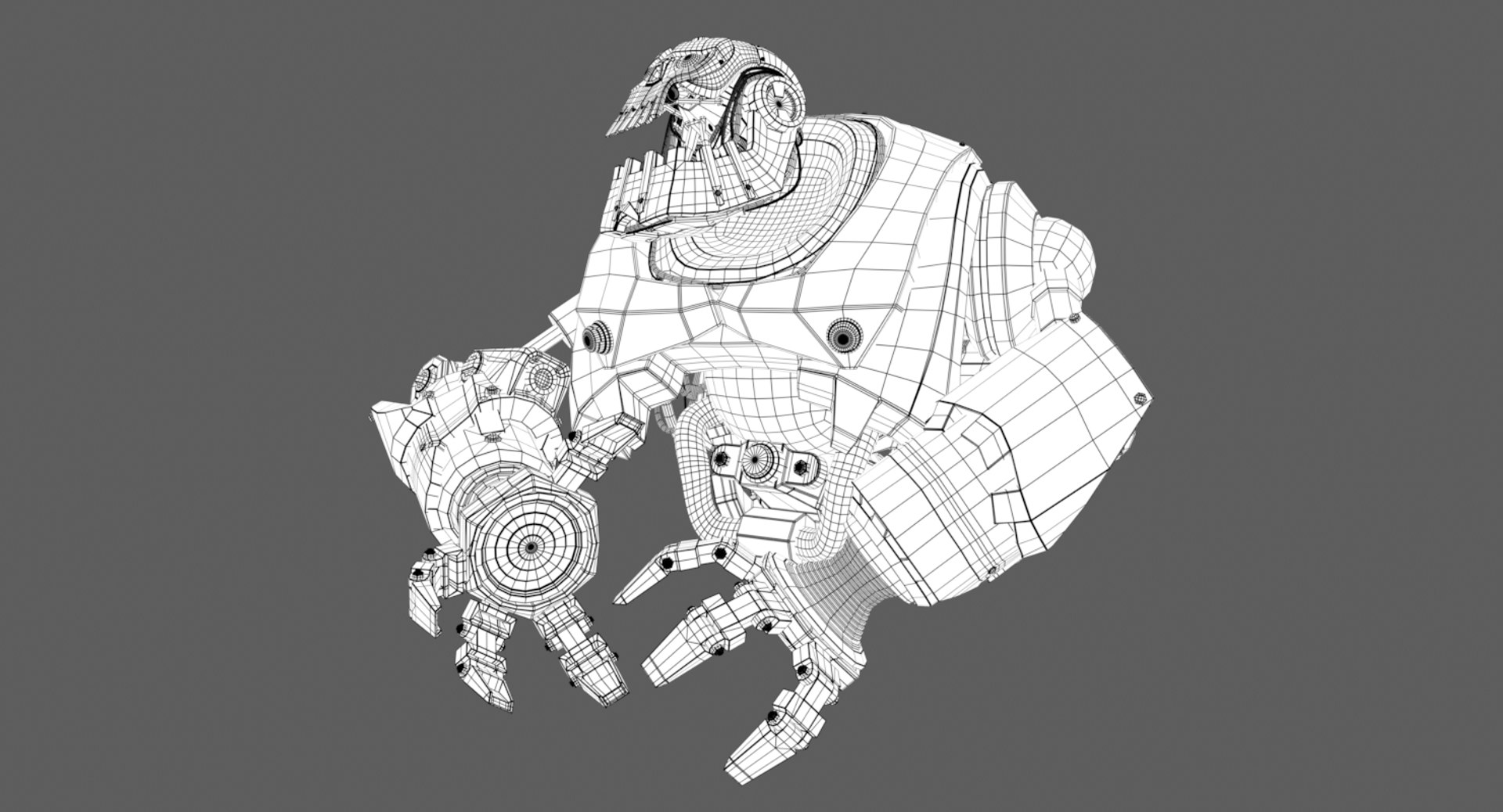 Big robot torso 3D model - TurboSquid 1214054