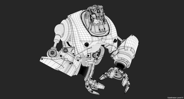 Big robot torso 3D model - TurboSquid 1214054