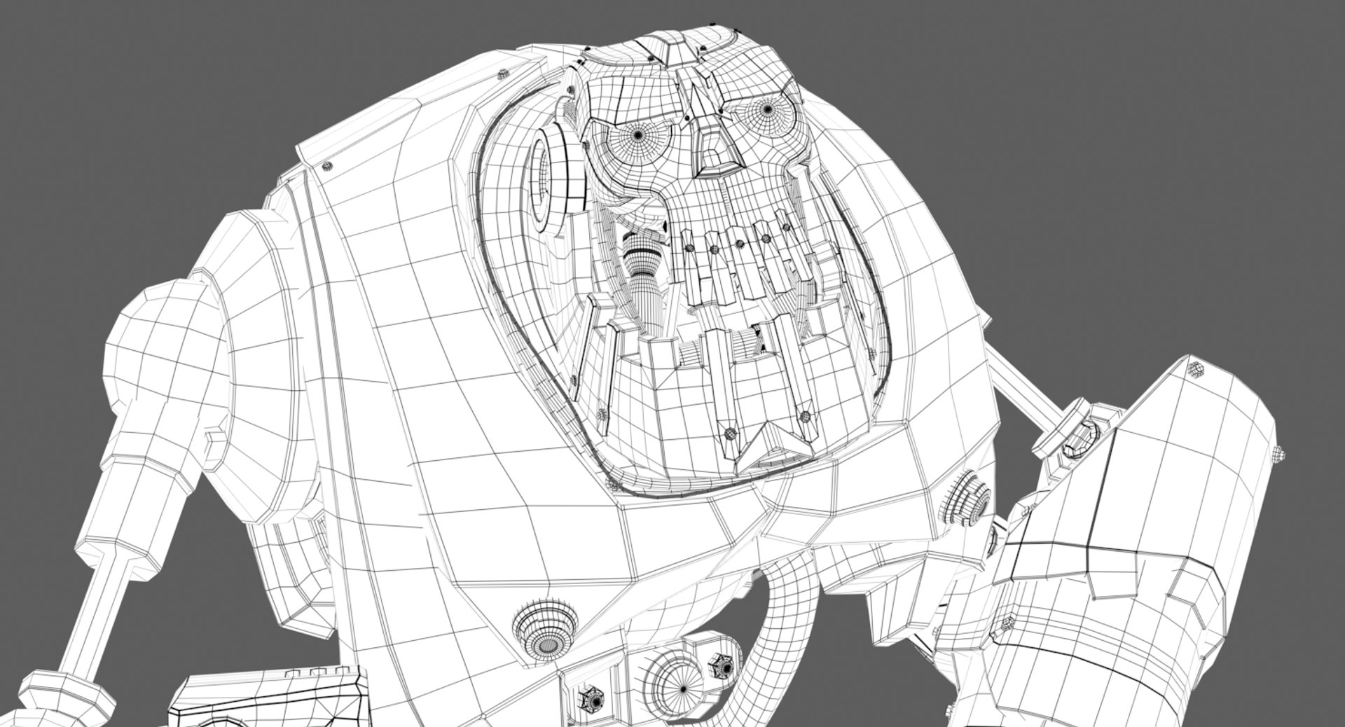 Big robot torso 3D model - TurboSquid 1214054