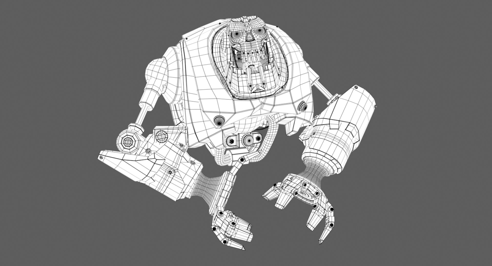 Big robot torso 3D model - TurboSquid 1214054