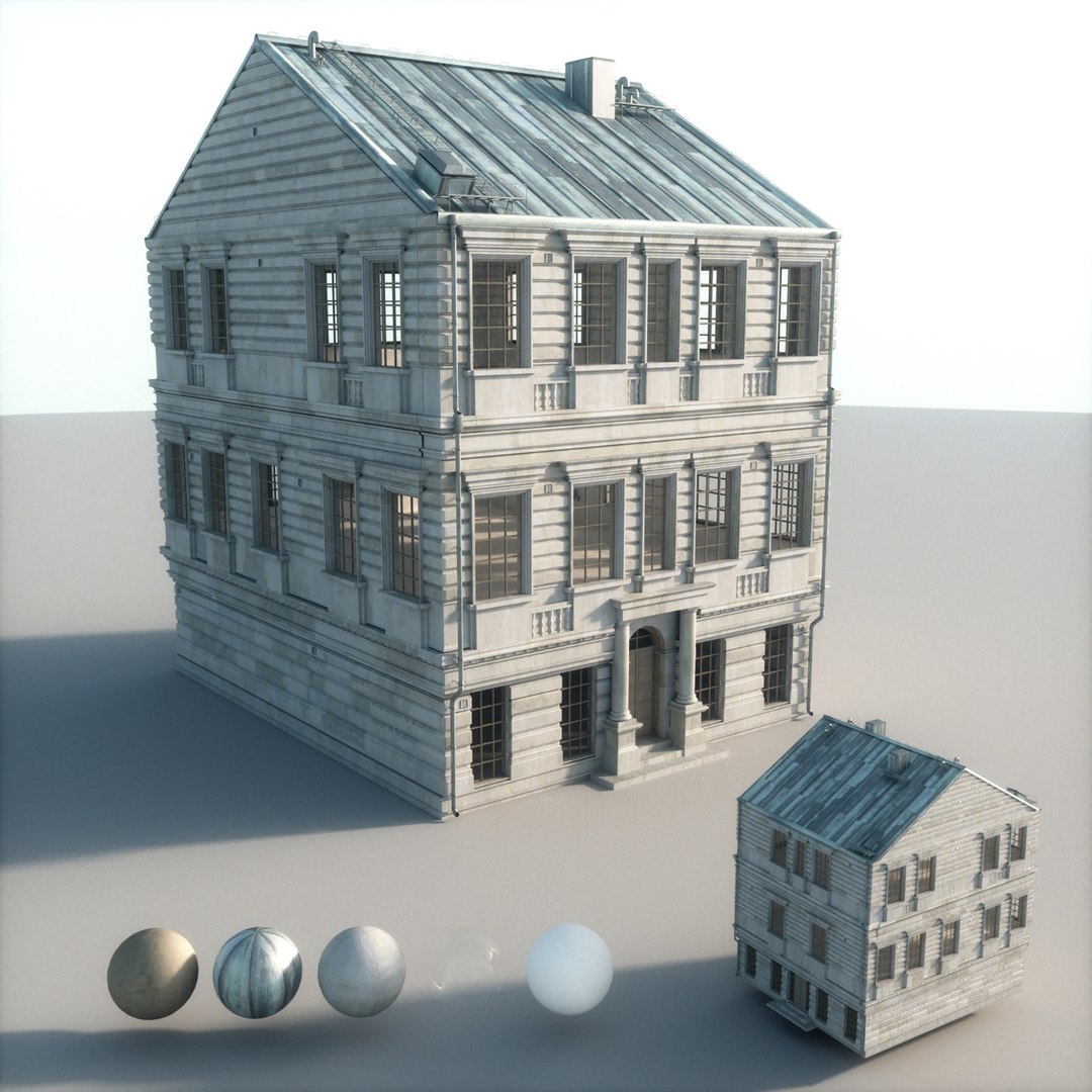 1700s Building B 3D Model - TurboSquid 1792376