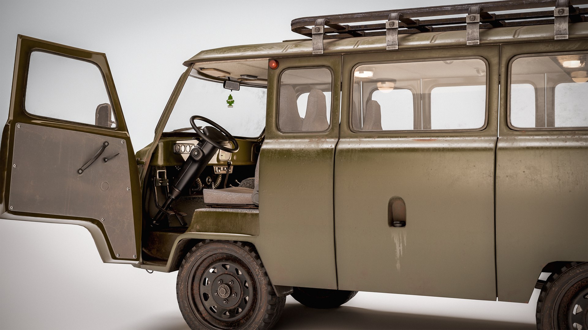 UAZ 2206 Military Suv Buhanka Model - TurboSquid 2260852