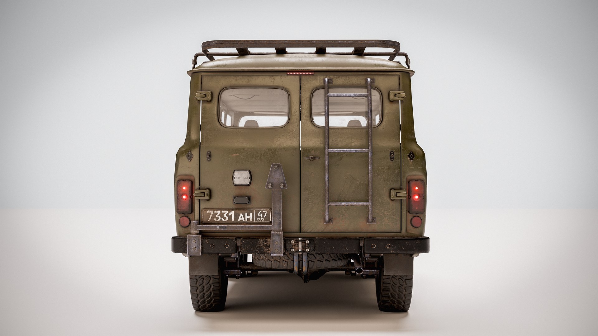 UAZ 2206 Military Suv Buhanka Model - TurboSquid 2260852