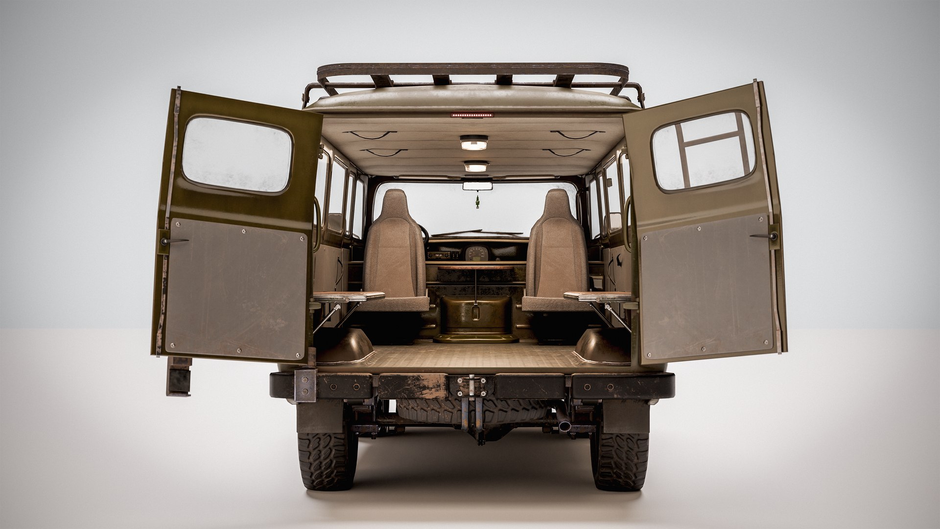 UAZ 2206 Military Suv Buhanka Model - TurboSquid 2260852