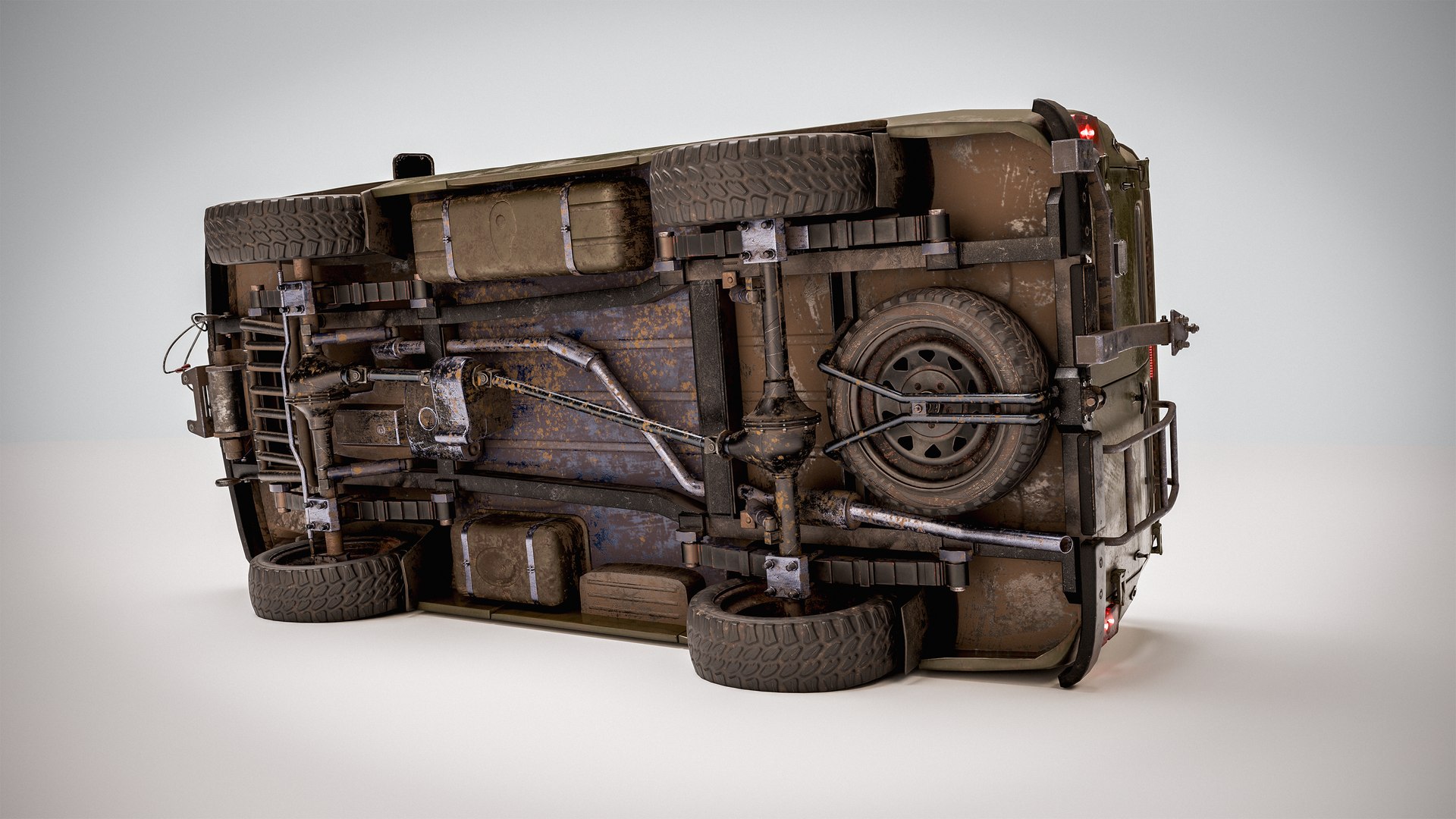 UAZ 2206 Military Suv Buhanka Model - TurboSquid 2260852