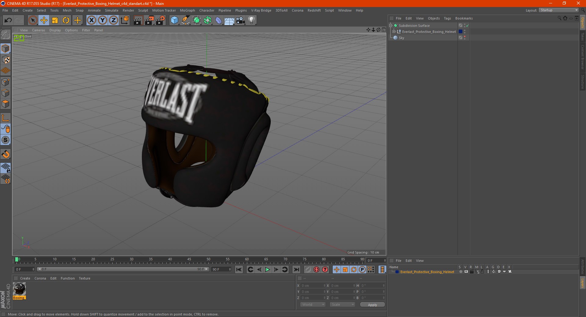 3D everlast protective boxing helmet model - TurboSquid 1554979