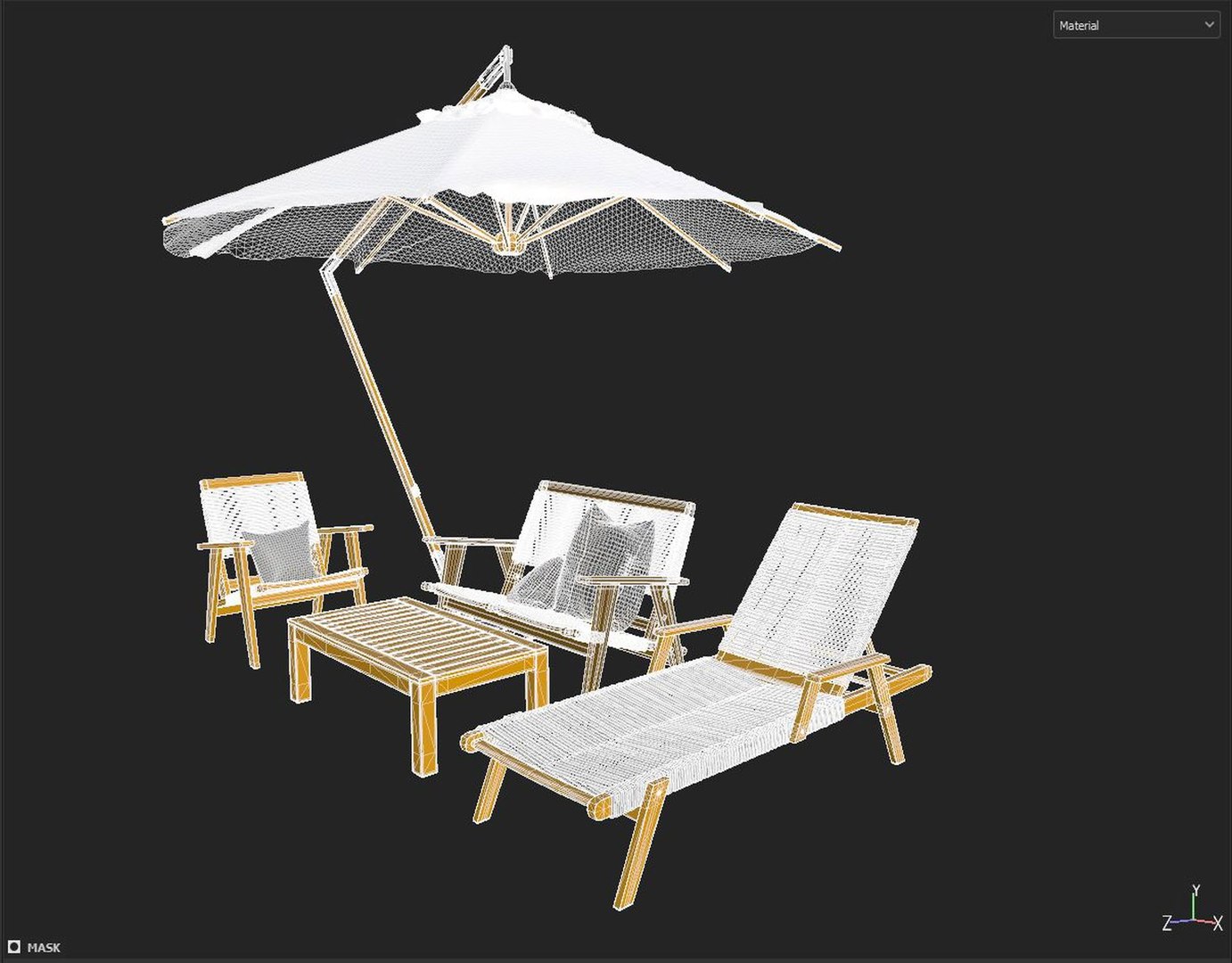 Outdoor Furniture 3D Model - TurboSquid 2245488
