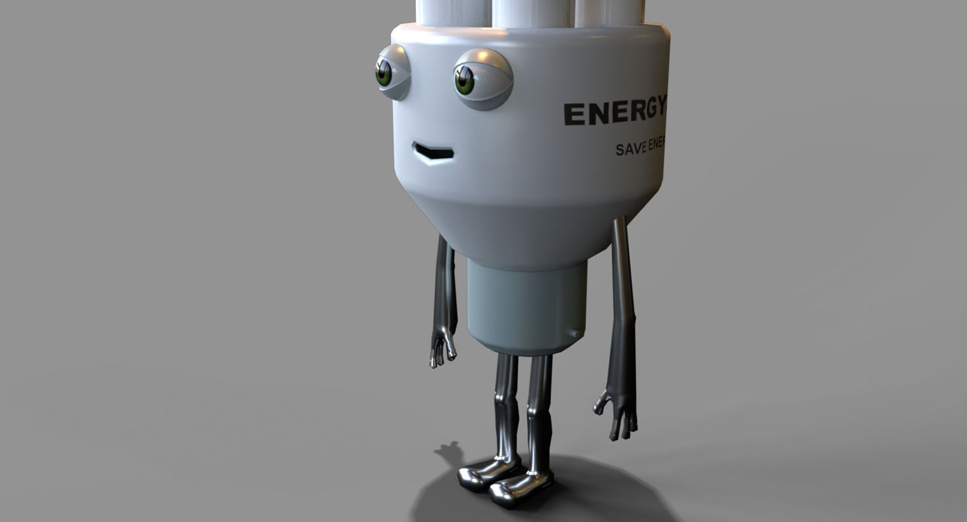 Cfl Character Bulb Light 3D Model - TurboSquid 1444072