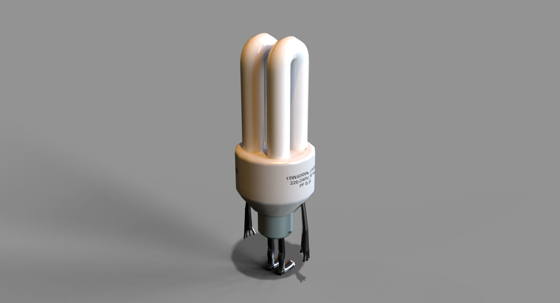 Cfl Character Bulb Light 3D Model - TurboSquid 1444072
