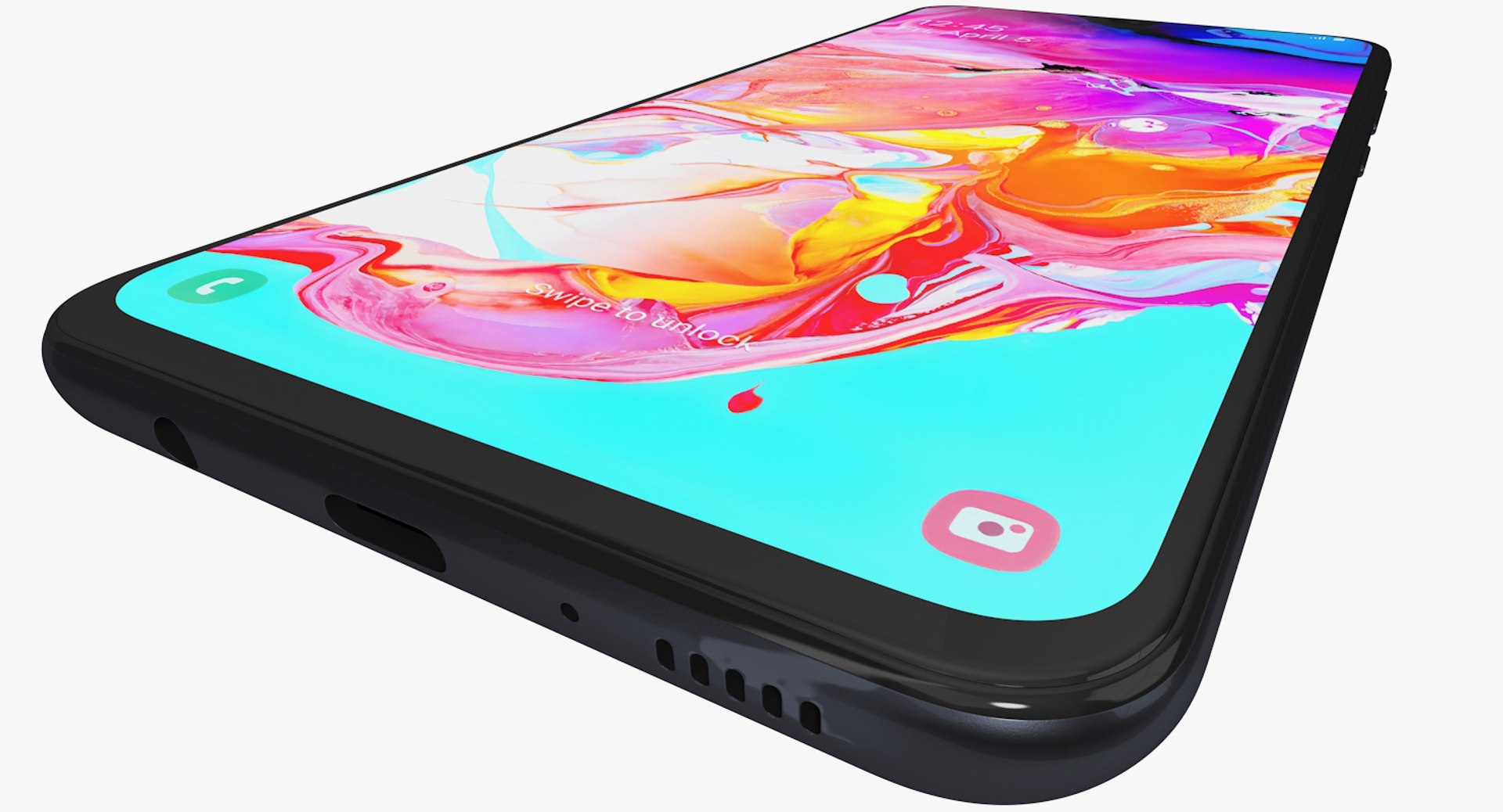 Realistic Samsung Galaxy A70 3D Model - TurboSquid 1395354