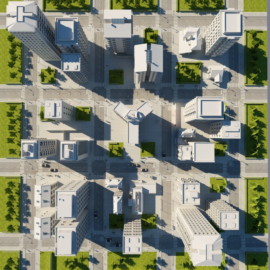 City Scene 3d Model
