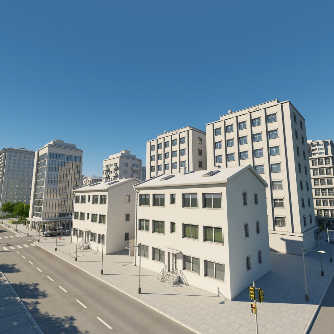 City Scene 3d Model