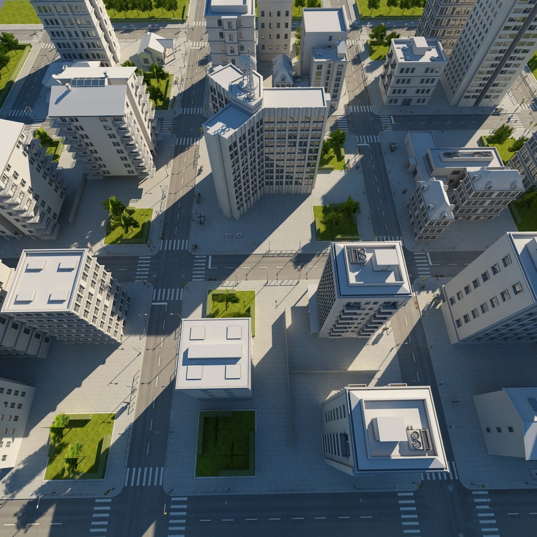 City Scene 3d Model