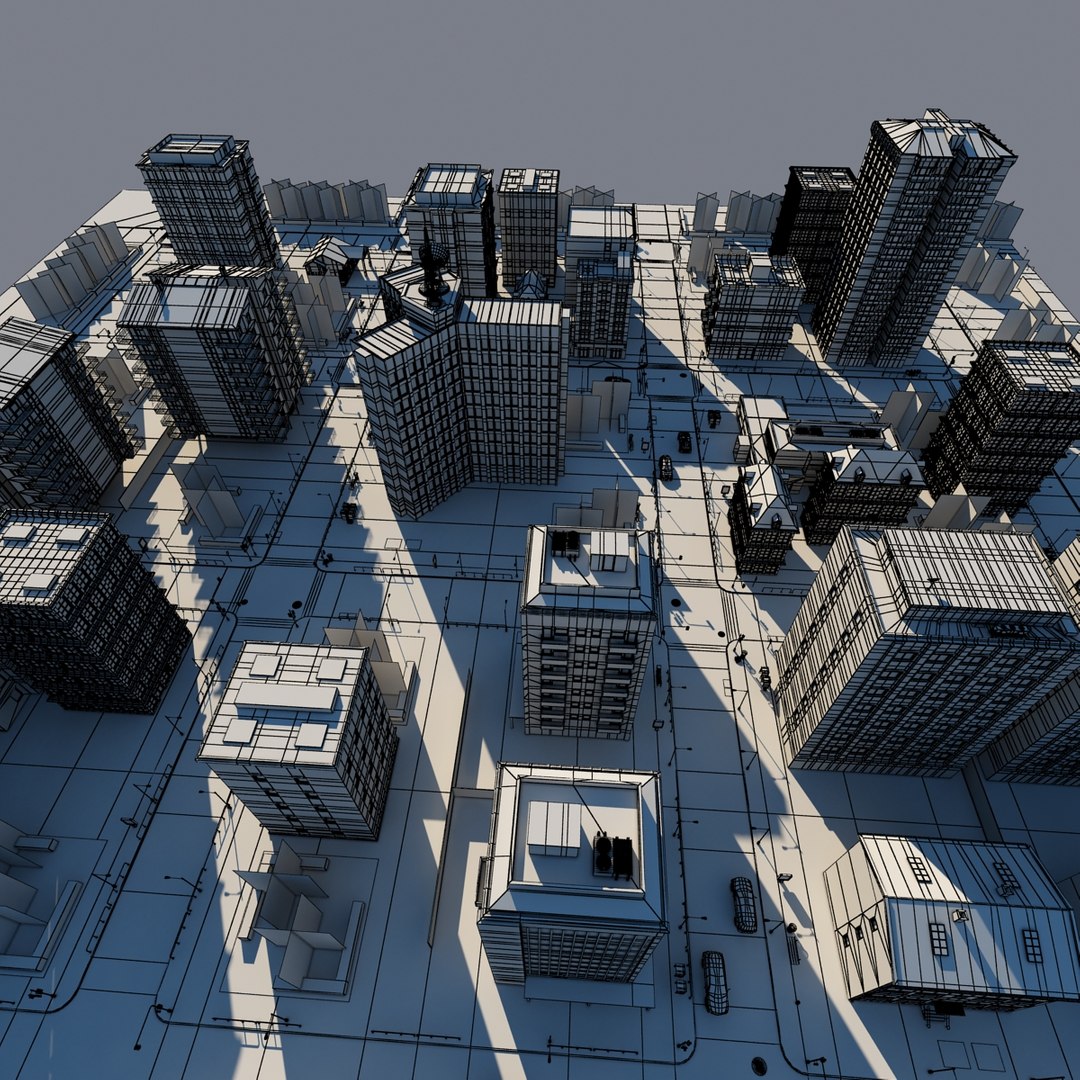 City Scene 3d Model