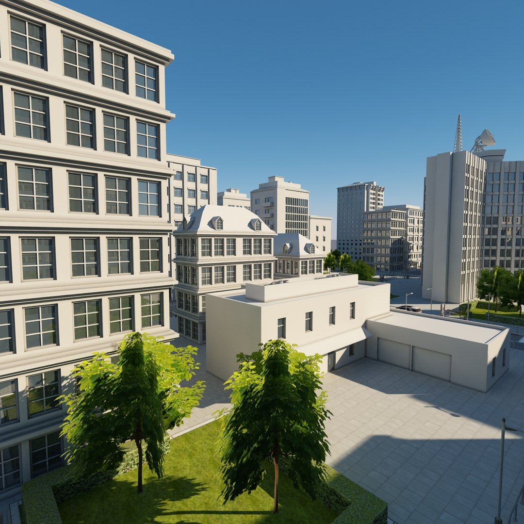 City Scene 3d Model