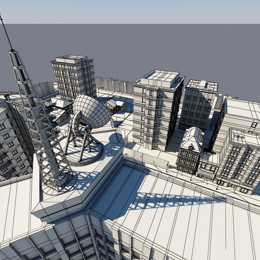 City Scene 3d Model
