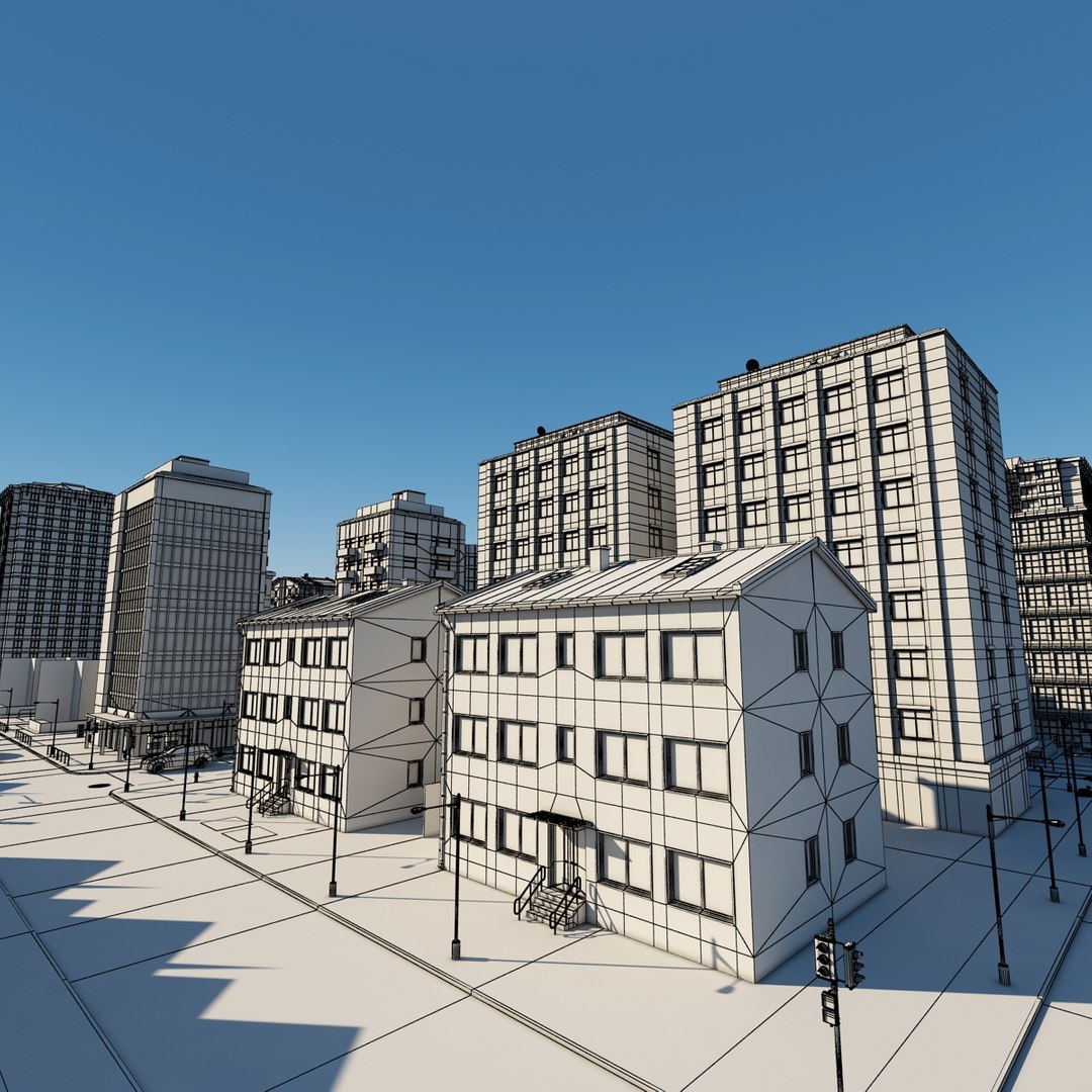 City Scene 3d Model