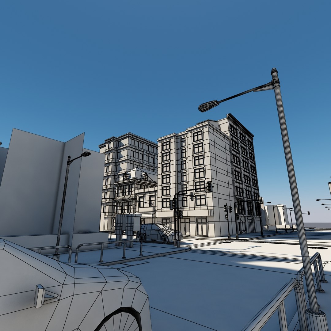 City Scene 3d Model