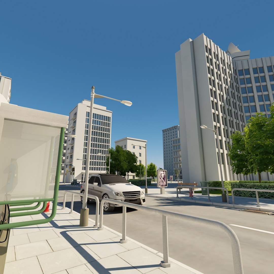 City Scene 3d Model
