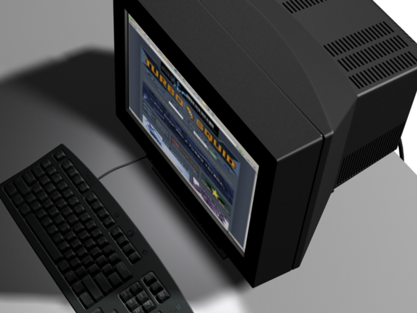 monitor keyboard 3d 3ds