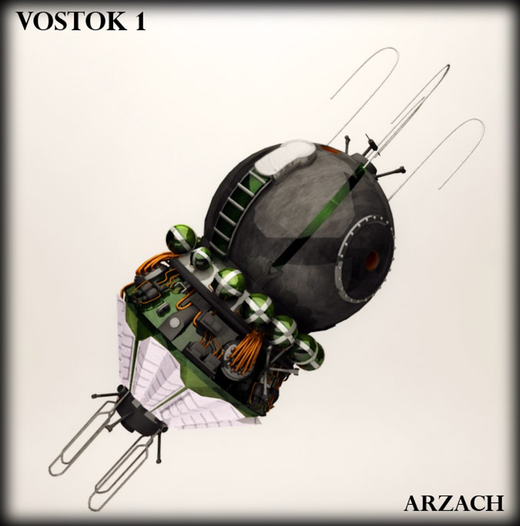 3d Vostok 1 Capsule Rocket