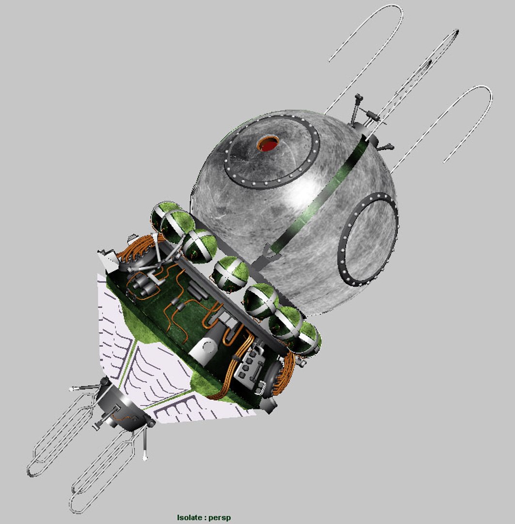 3d Vostok 1 Capsule Rocket