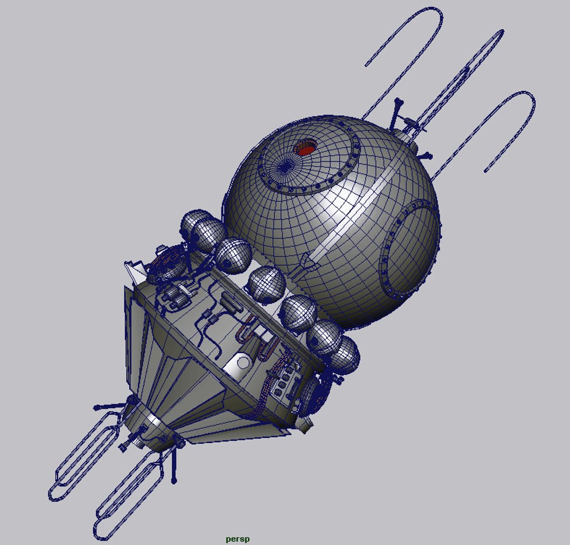 3d Vostok 1 Capsule Rocket