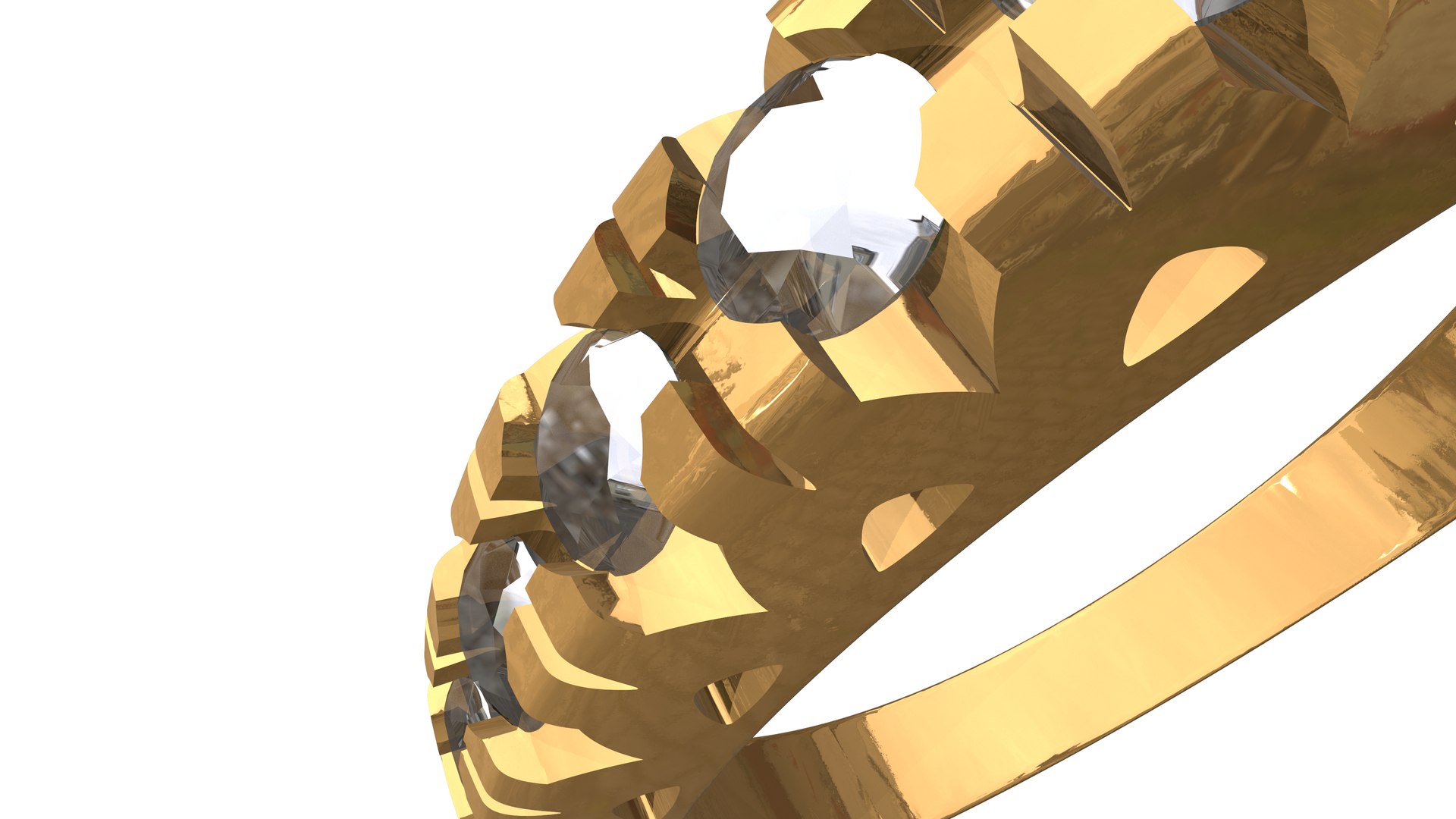 Diamond Ali Ring 3D Model VR 3D Model - TurboSquid 1935349