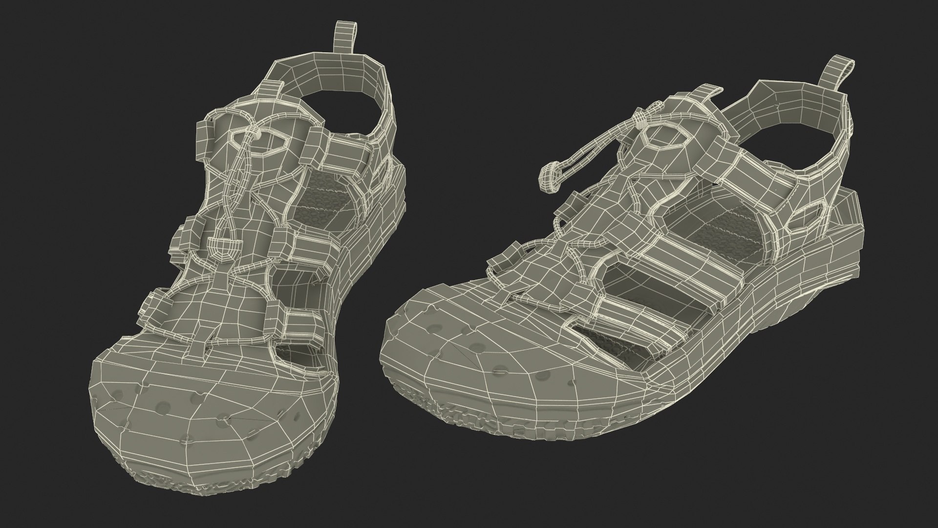 Adventure Sandals Model - TurboSquid 2213119