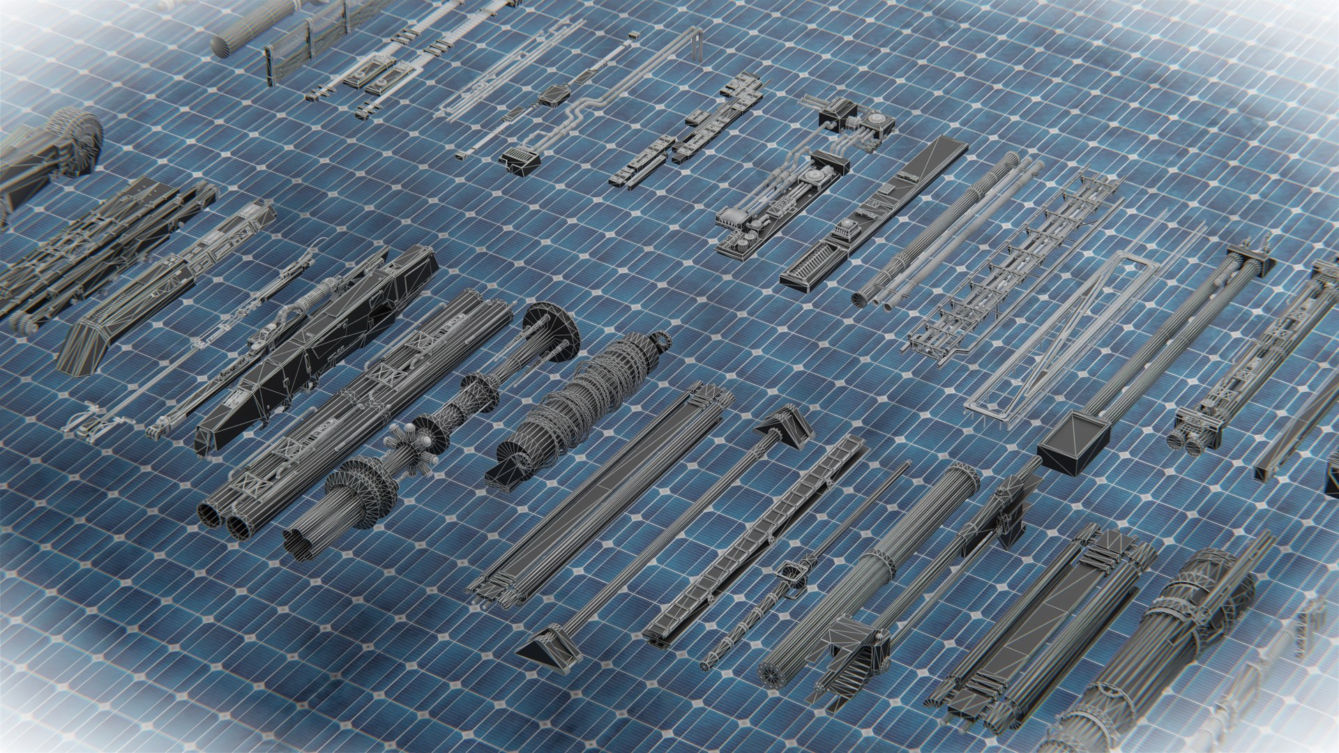 3D 3D Various Kitbash model - TurboSquid 2137296