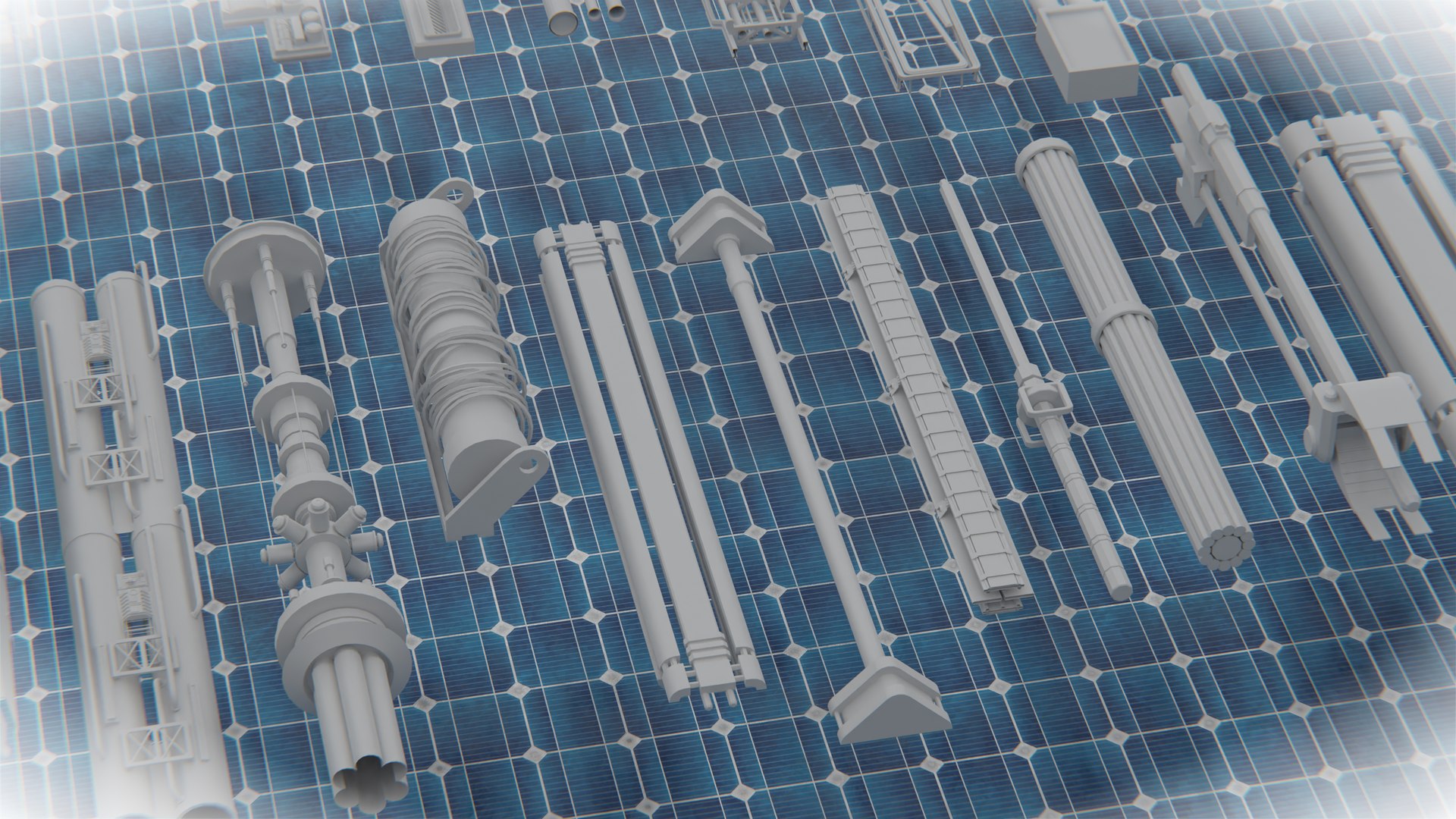 3D Scifi Various Kitbash Model - TurboSquid 2137296