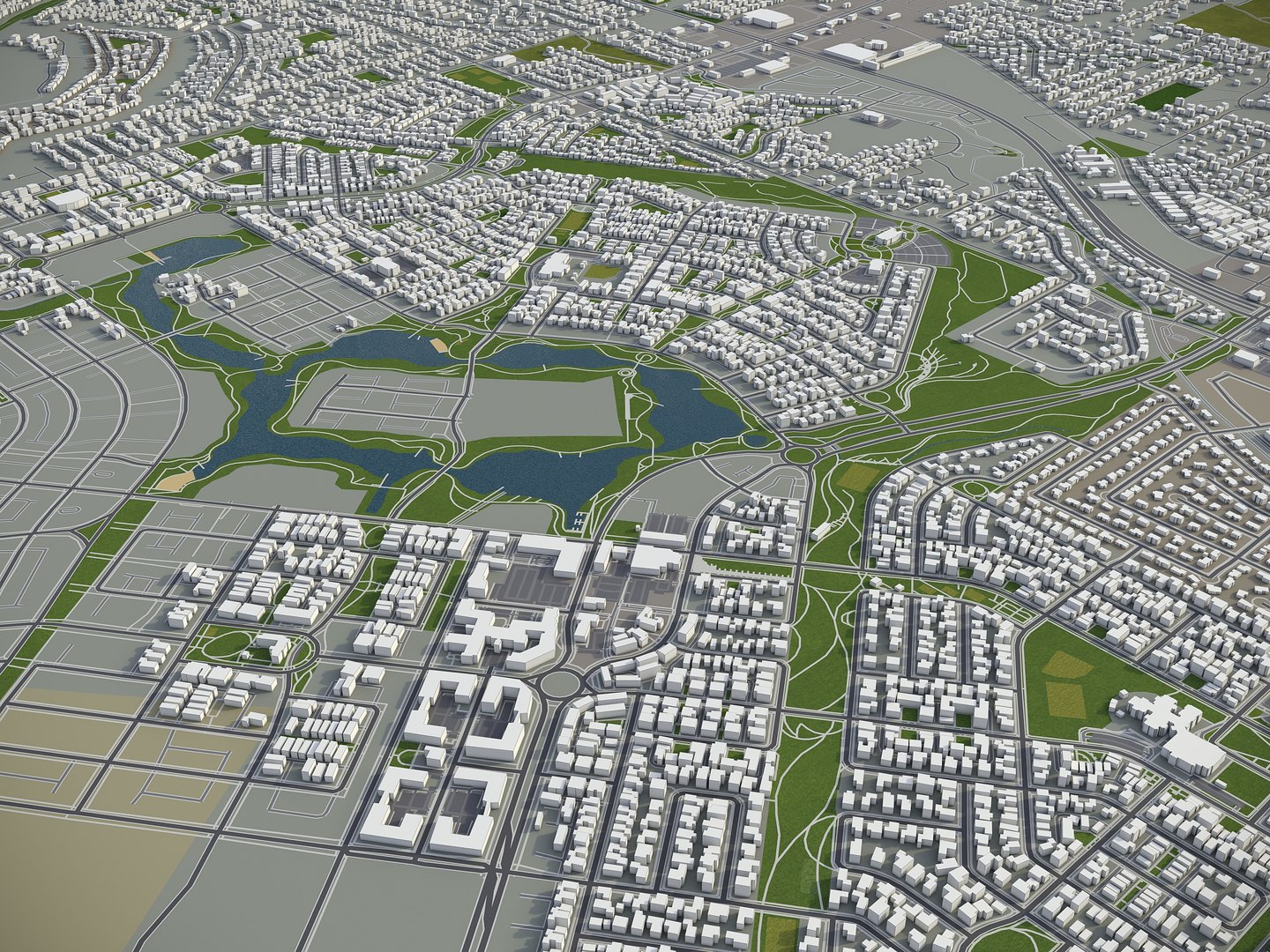 3D Model City Salt Lake - TurboSquid 1403780