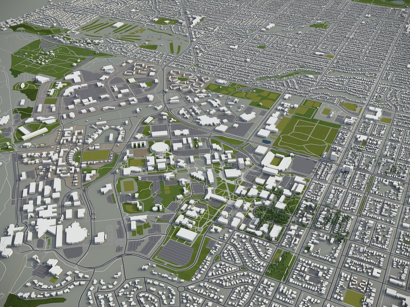 3D Model City Salt Lake - TurboSquid 1403780