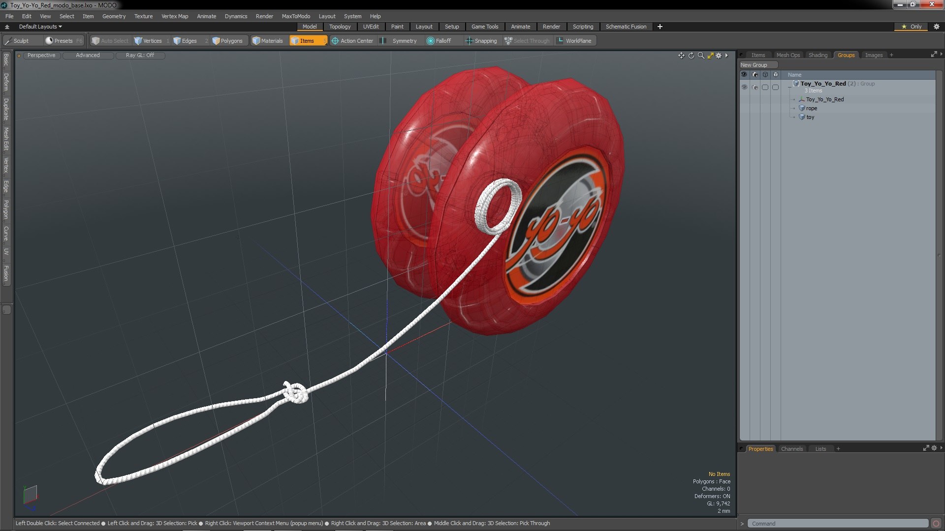 Toy Yo-Yo Red 3D Model - TurboSquid 2120554