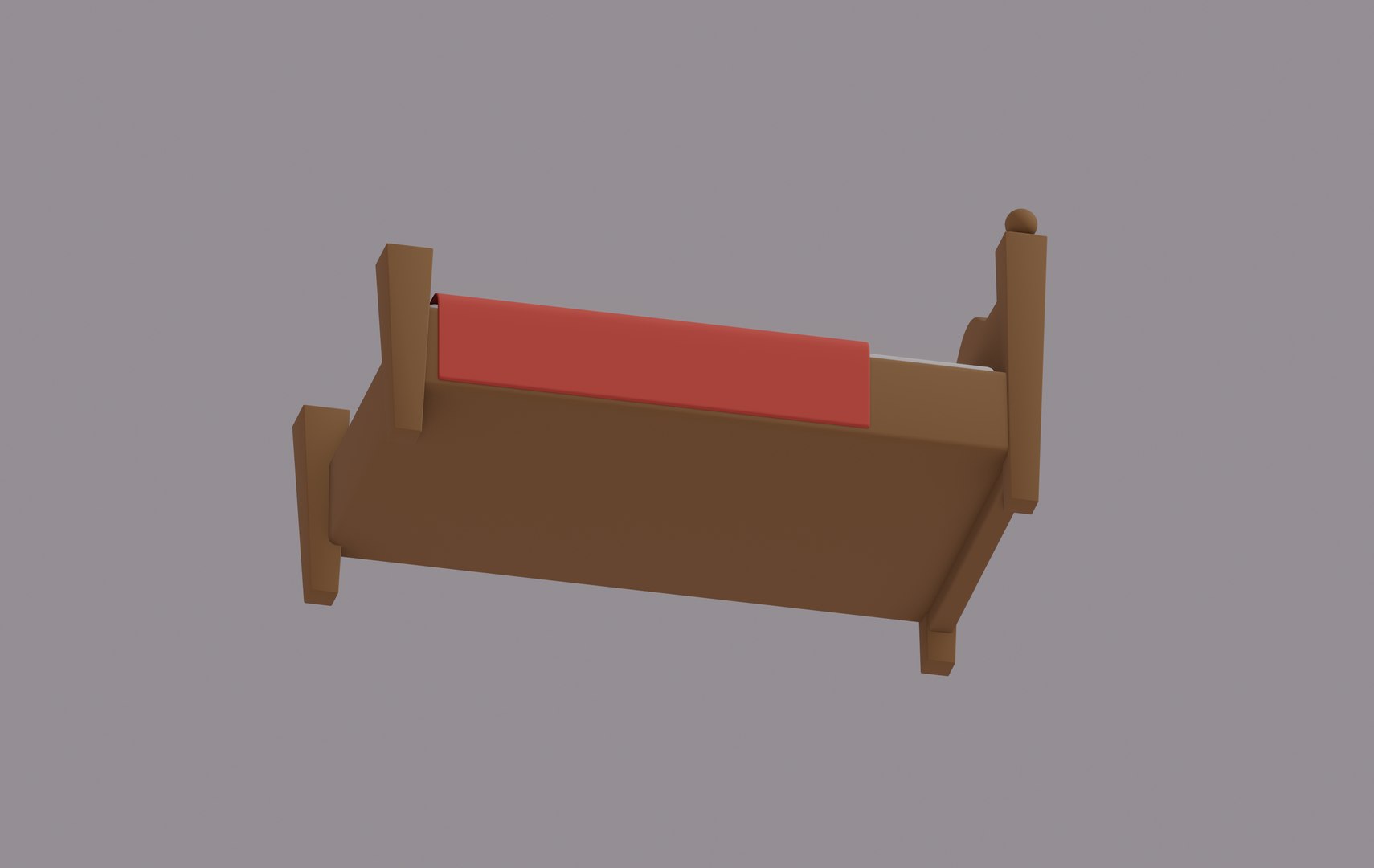 3D Toon Bed - TurboSquid 2045306