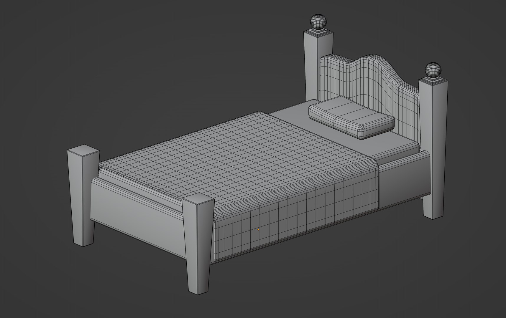 3D Toon Bed - TurboSquid 2045306